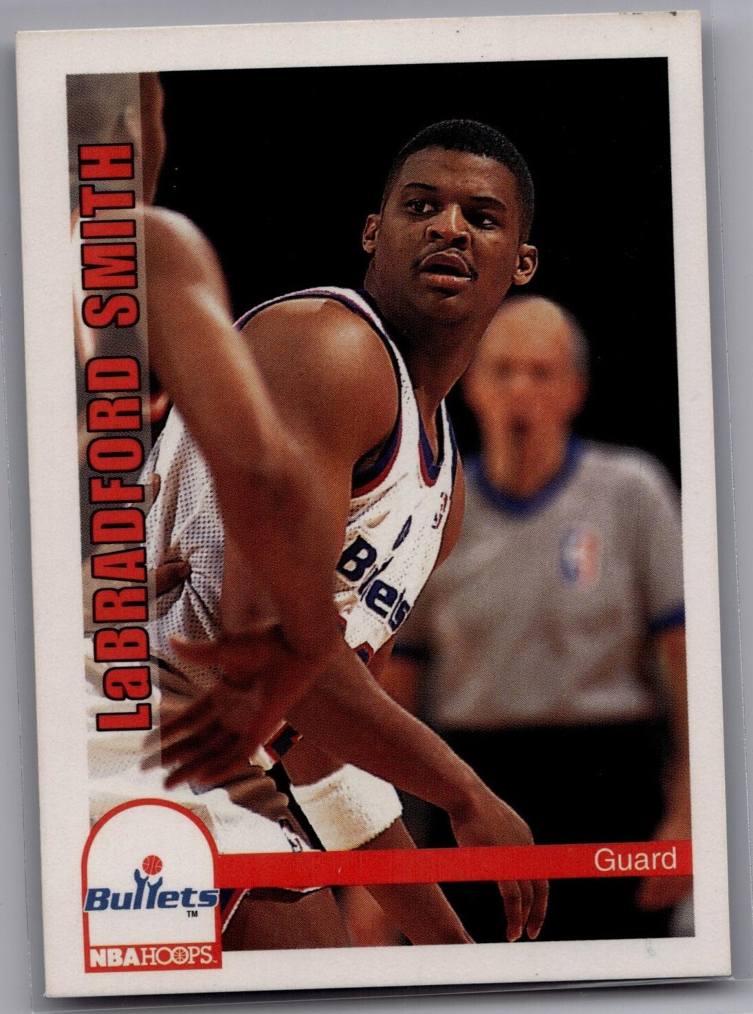 1992-93 Hoops Washington Bullets Basketball Card #237 LaBradford Smith ...