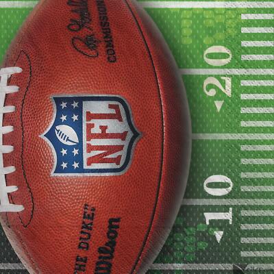 amscan NFL Drive Football Party 2-PLY 10" Square Paper Beverage Napkins ...