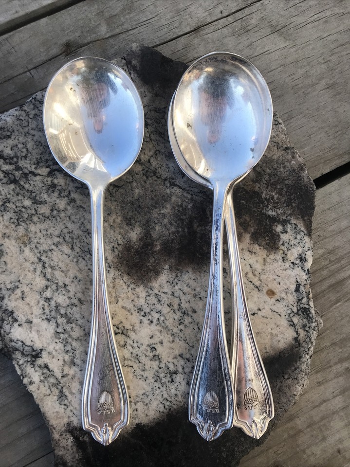 Antique USCG Coast Guard Silver Plate Soup Spoons | eBay