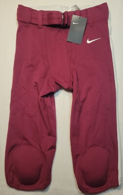 Nike Men's Vapor Untouchable Football Pants W Kneepads Maroon Sz Small ...