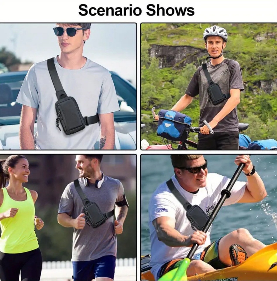 Men’s Mini Chest Crossbody Sling Multifunctional Diagonal Shoulder ...
