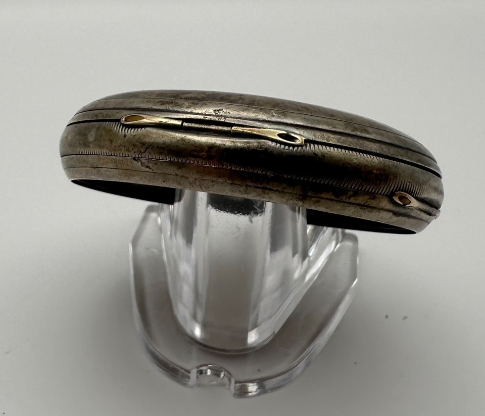 Antique Solid Silver Pocket Watch Case - Military Awarded Hallmark ...