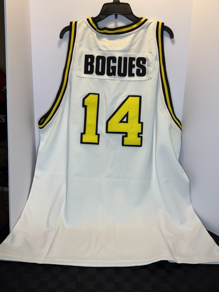 Muggsy Bogues Wake Forrest DEACONS college THROW BACK Jersey #14 (1983 ...