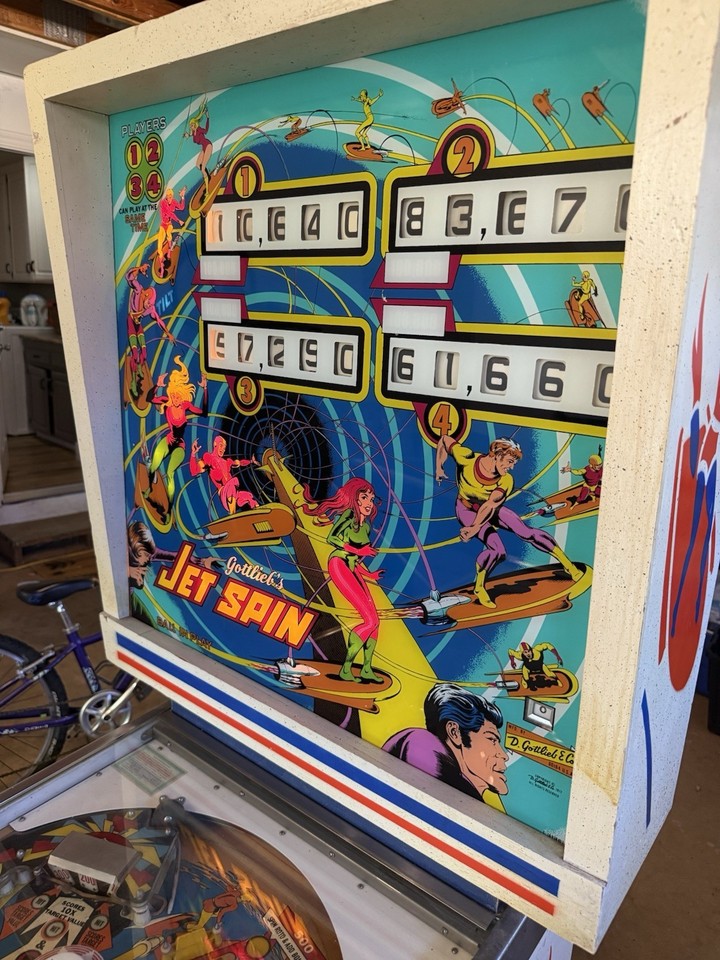 VTG Jet Spin Pinball Machine 1977 From Santa Cruz Wharf | eBay