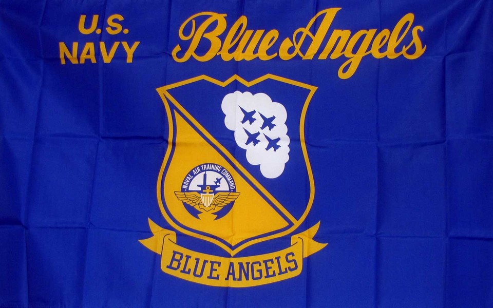 NAVY BLUE ANGELS FLAG 3X5 POLYESTER | eBay