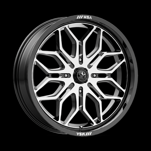 Set of (4) MSA MotoSport Alloys 20 Inch Aluminum Sniper M47 Rim Wheel ...