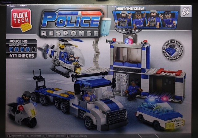 Block Tech Police Response Set Kids Construction Building Bricks Blocks ...
