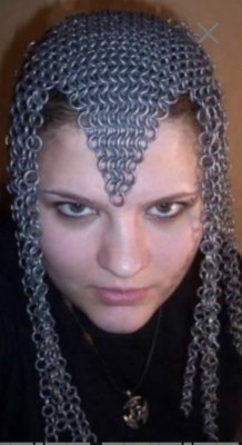 Chainmail Headdress Chainmaille Chain Mail Maille Head Dress Costume | eBay