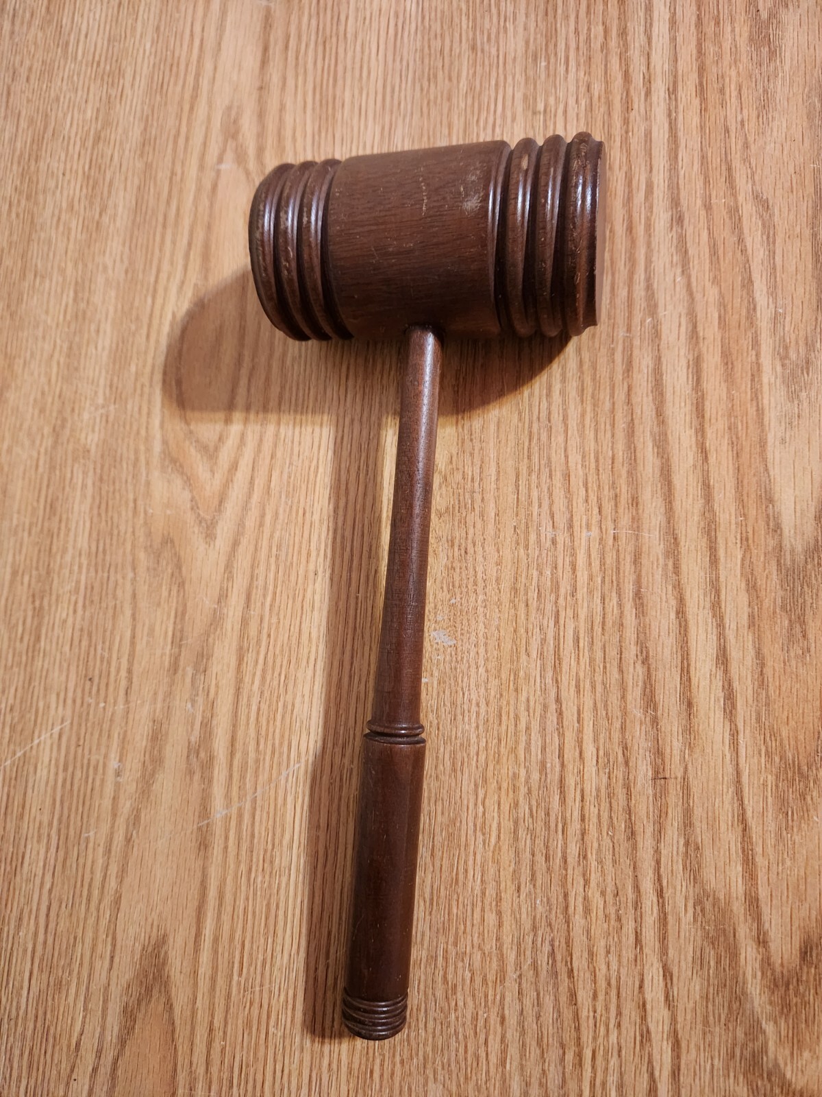 Primitive Mallet Vtg Woodworkers Wooden Mallet Hammer, GAVEL 6 oz. 10-1 ...