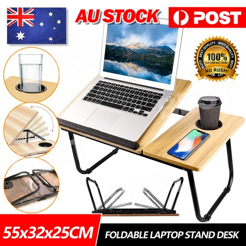 Foldable Laptop Stand Desk Table Tray Bed Study Portable Adjustable NEW ...