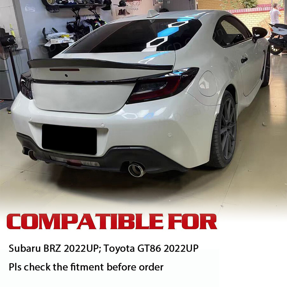 For Subaru BRZ Toyota GR86 2022UP REAL CARBON FIBER Rear Trunk Spoiler ...