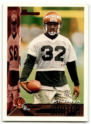 1995 Bowman Ki-Jana Carter Rookie Cincinnati Bengals #1 | eBay