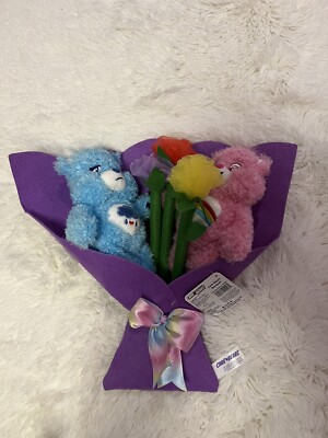 Care Bears Grumpy & Cheer 13" Valentine's Plush Bouquet 2025 NEW | eBay