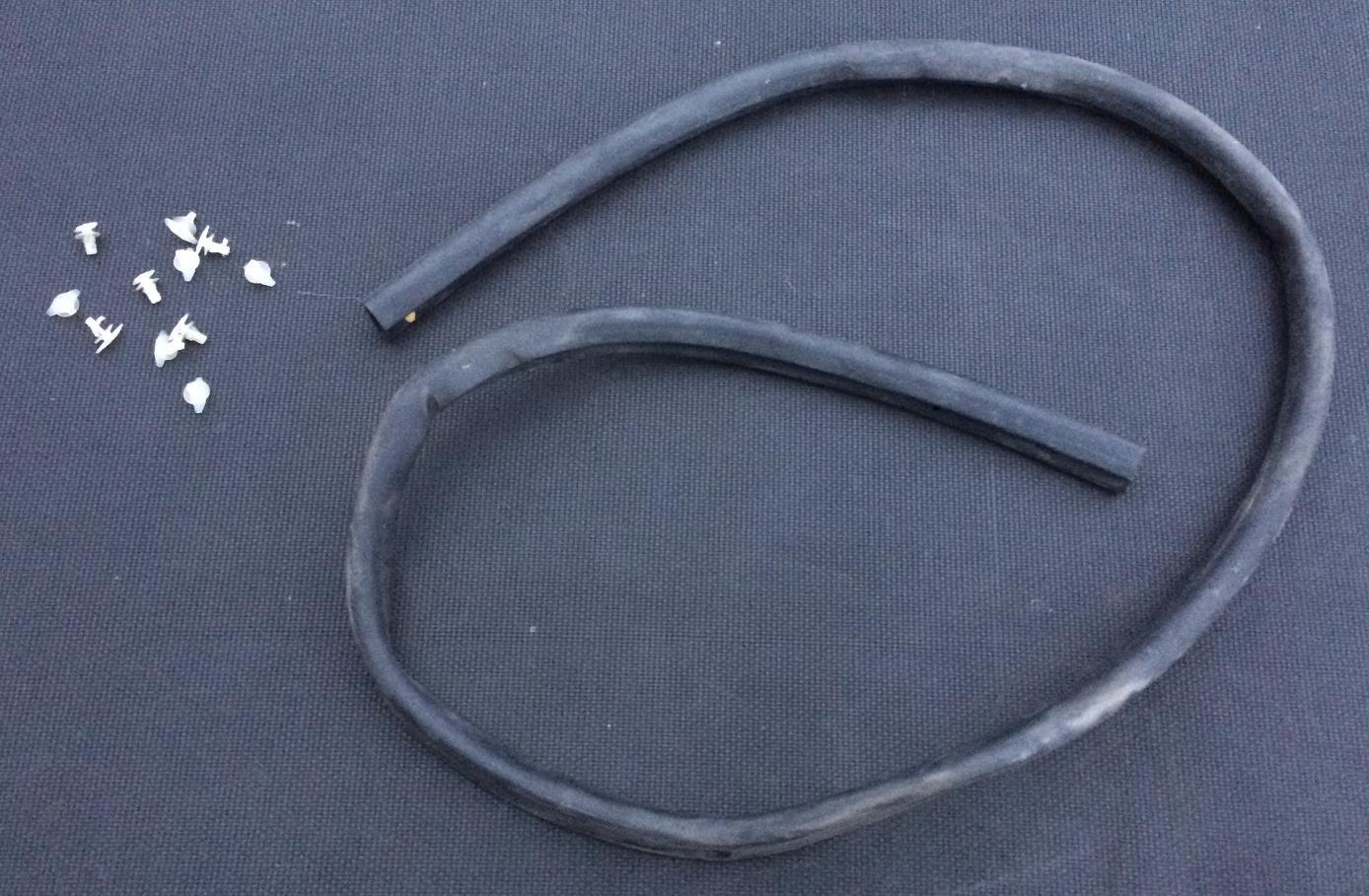 Ford Falcon Farmont Fairlane BA BF XT XR SR front bonnet RUBBER seal ...