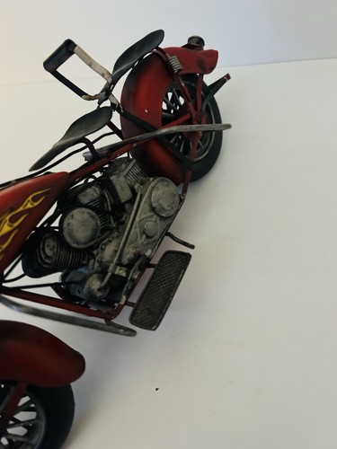 Motorcycle Handmade Metal American Chopper Red W/flame | eBay