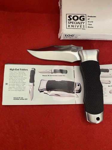 SOG Tomcat S4 Folding Knife Overall Knife Of The Year | eBay