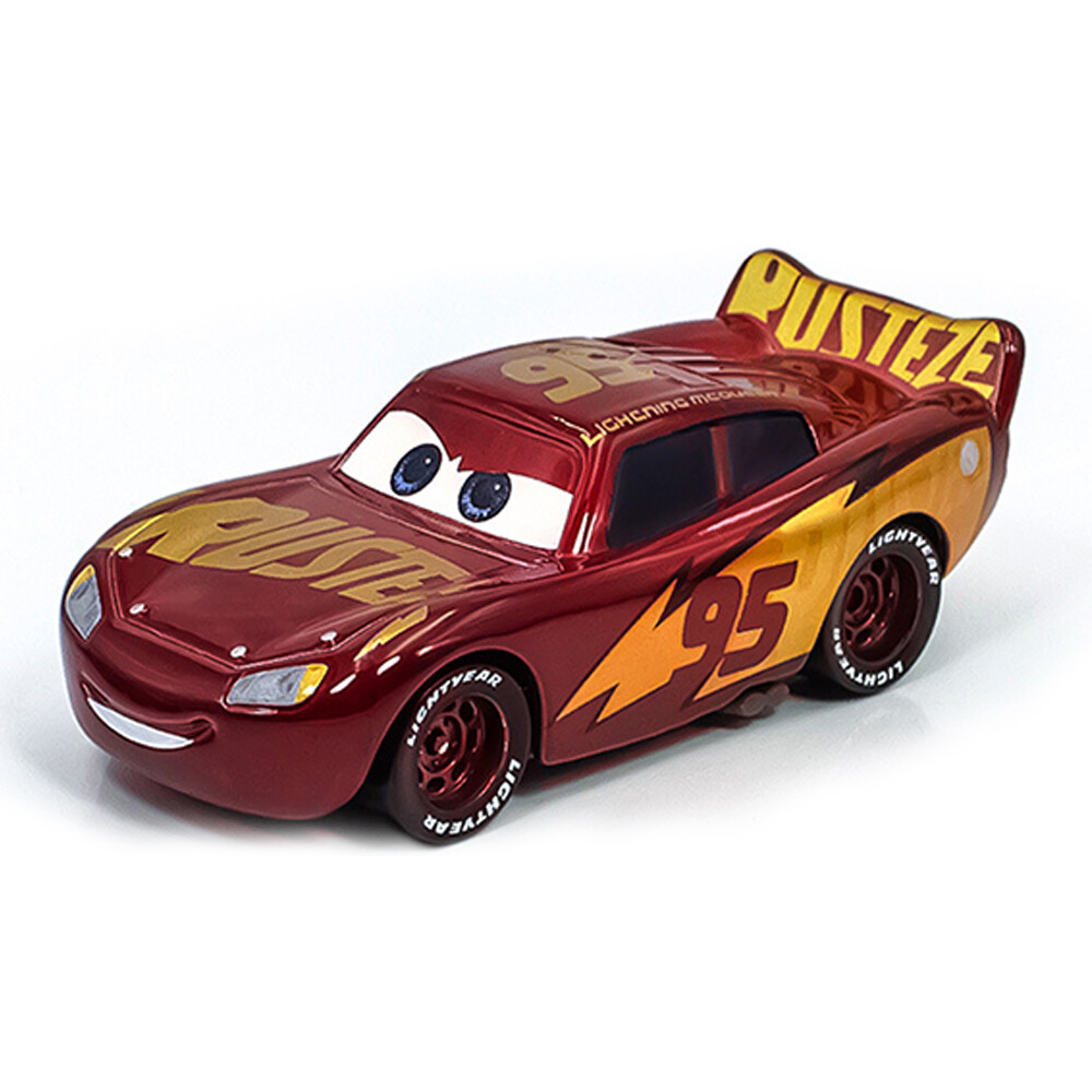 Disney Pixar Cars Fabulous Lightning Mcqueen Rust-Eze 2016 Mattel Push ...