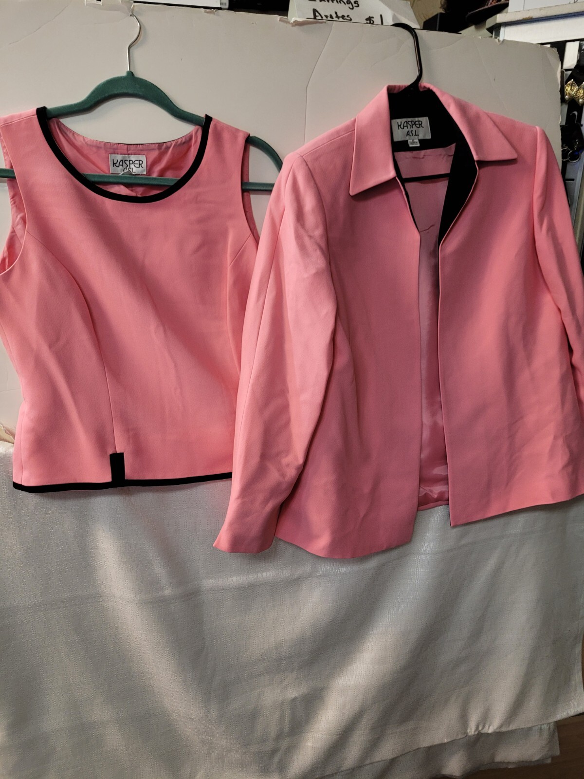 Kasper Women's 2PC Pink Tank Top and Blazer Size 10 | eBay