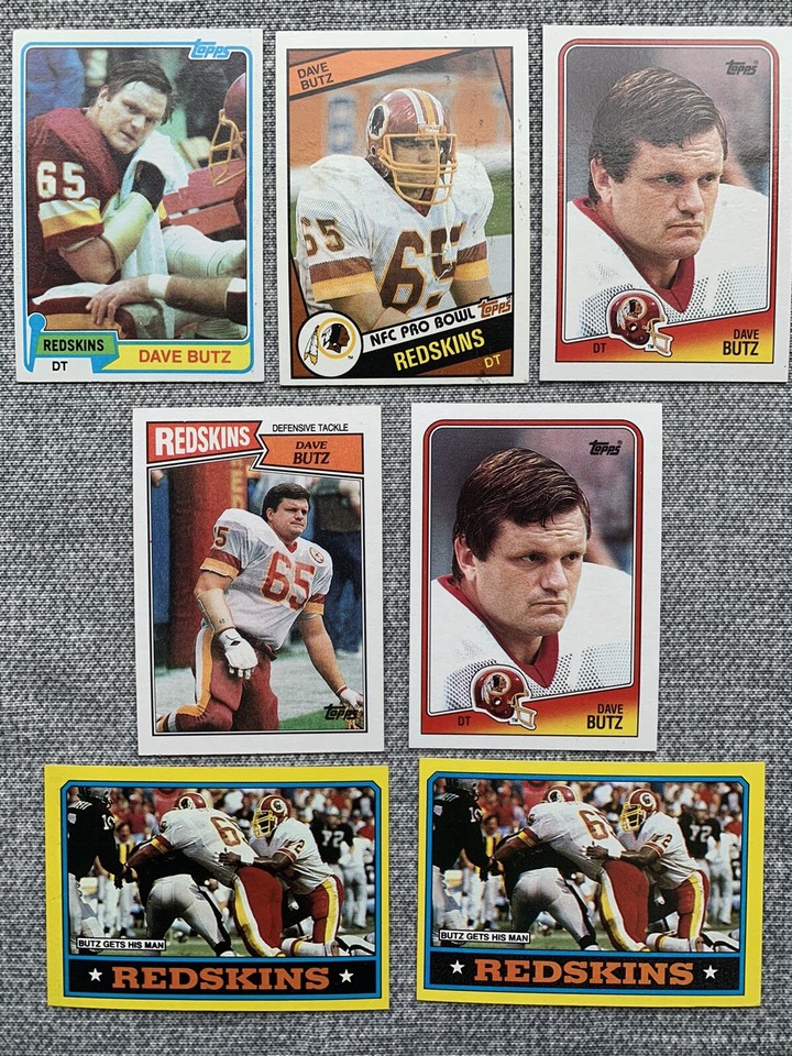Dave Butz Washington Redskins Legend 16-Card Lot 1980-1988 Topps | eBay