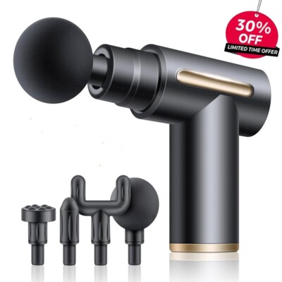 Massage Gun Mini Percussion Massager Muscle Vibration Relaxing Deep ...