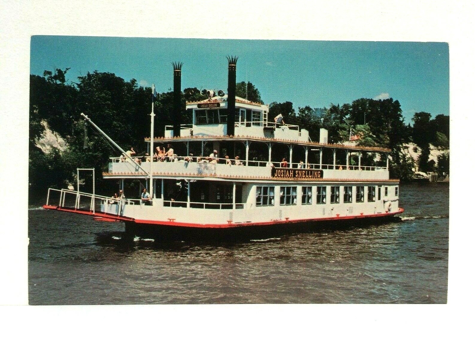 St Paul Minnesota MN Josiah Snelling Mississippi River Boat Postcard | eBay