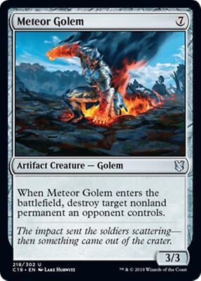 MTG - METEOR GOLEM - Commander 2019 (U) | eBay Australia