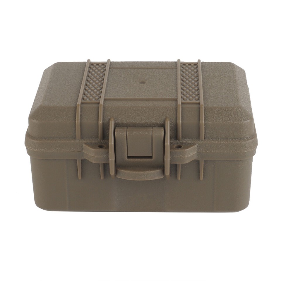 HOT 12.4x8cm Tactical Storage Box Shock Absorption Lockable for Outdoor ...