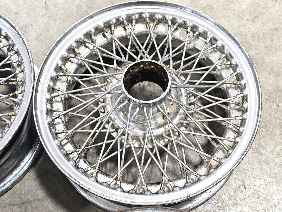 Jaguar XKE E-Type Wire Wheels 15 X 5, 72 Spoke, Set of 4 | eBay