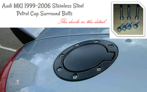 Audi TT mk1 Typ 8 Petrol Fuel Flap Cap Bolts Screws Stainless Steel ...