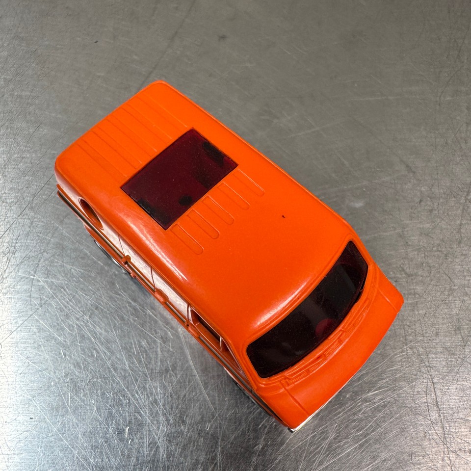 Vtg AURORA AFX Dodge Van HO Slot Car ORANGE - WORKING | eBay