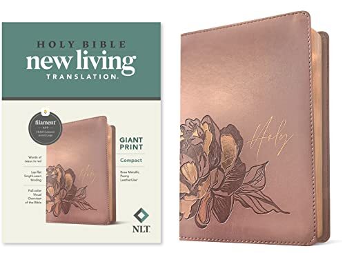 NLT Compact Giant Print Bible PINK IMITATION LEATHER – 2022 by Tyndale ...