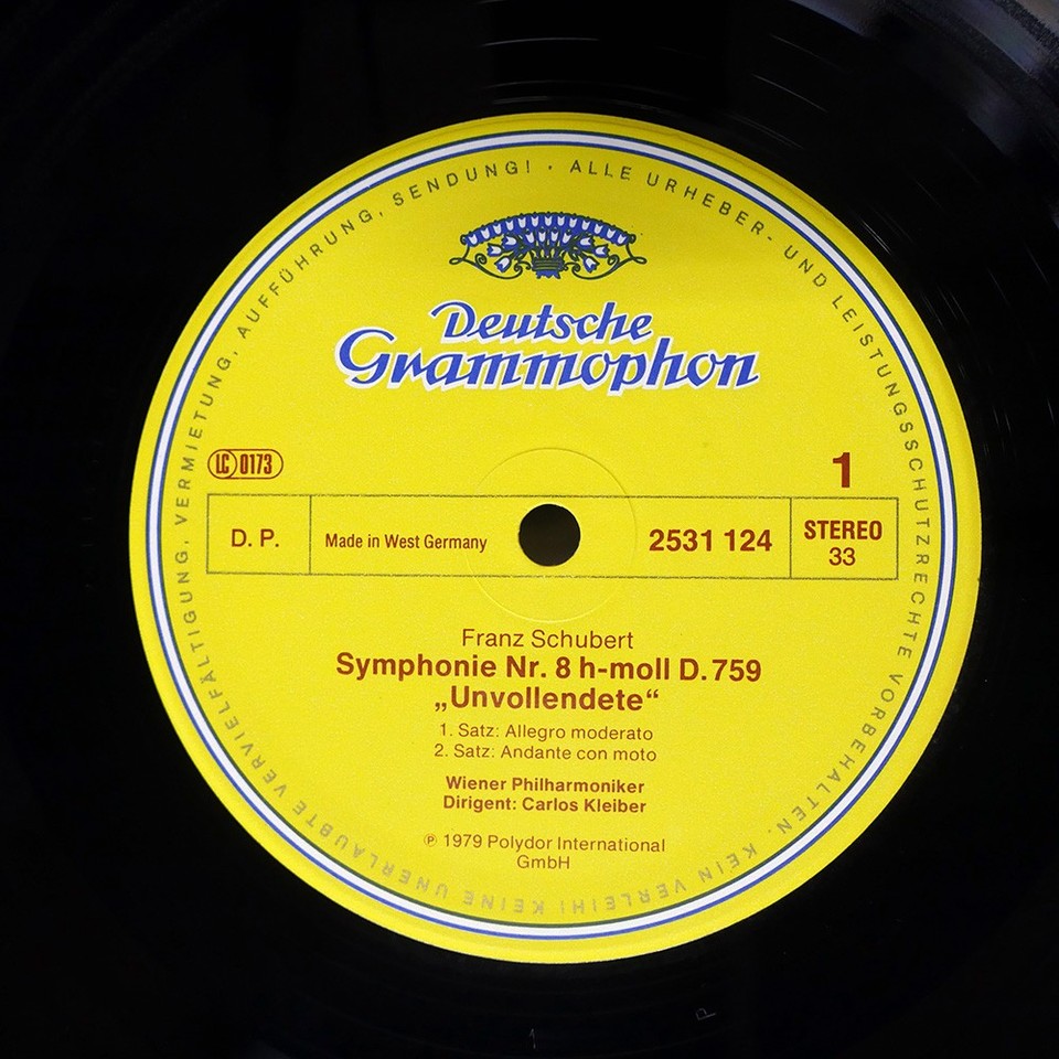 CARLOS KLEIBER SCHUBERT: SYMPH DG 2531124 Germany LP | eBay