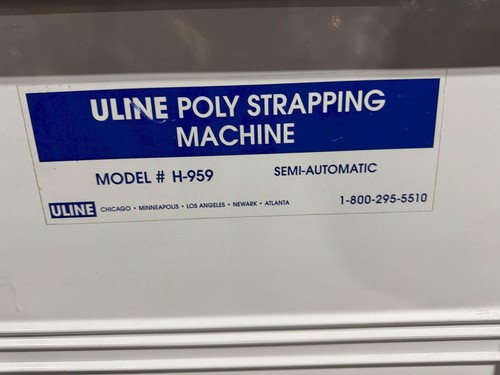 Uline Semi Automatic Polypropylene Strapping Machine H-959 | eBay