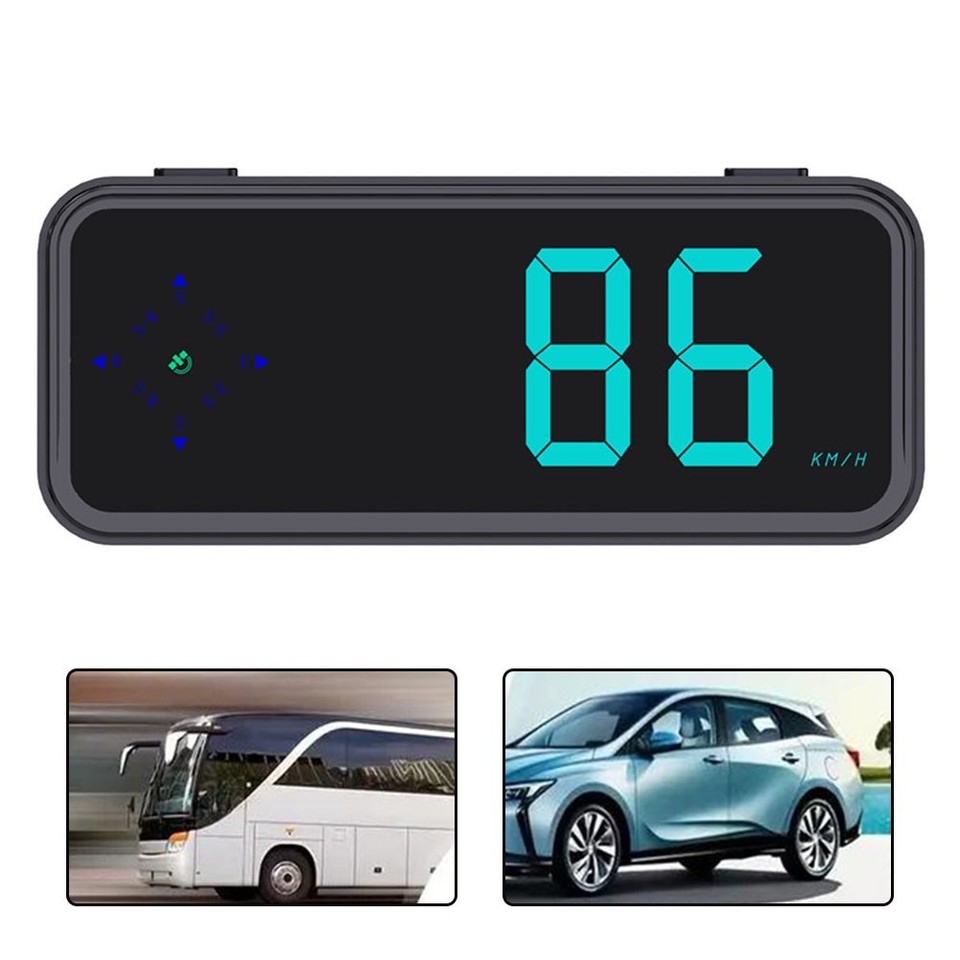 Compteur de vitesse HUD de voiture avec pour boussole affichage de ...