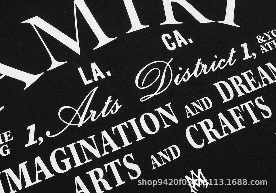 AMIRIS new letter logo print hooded sweater | eBay