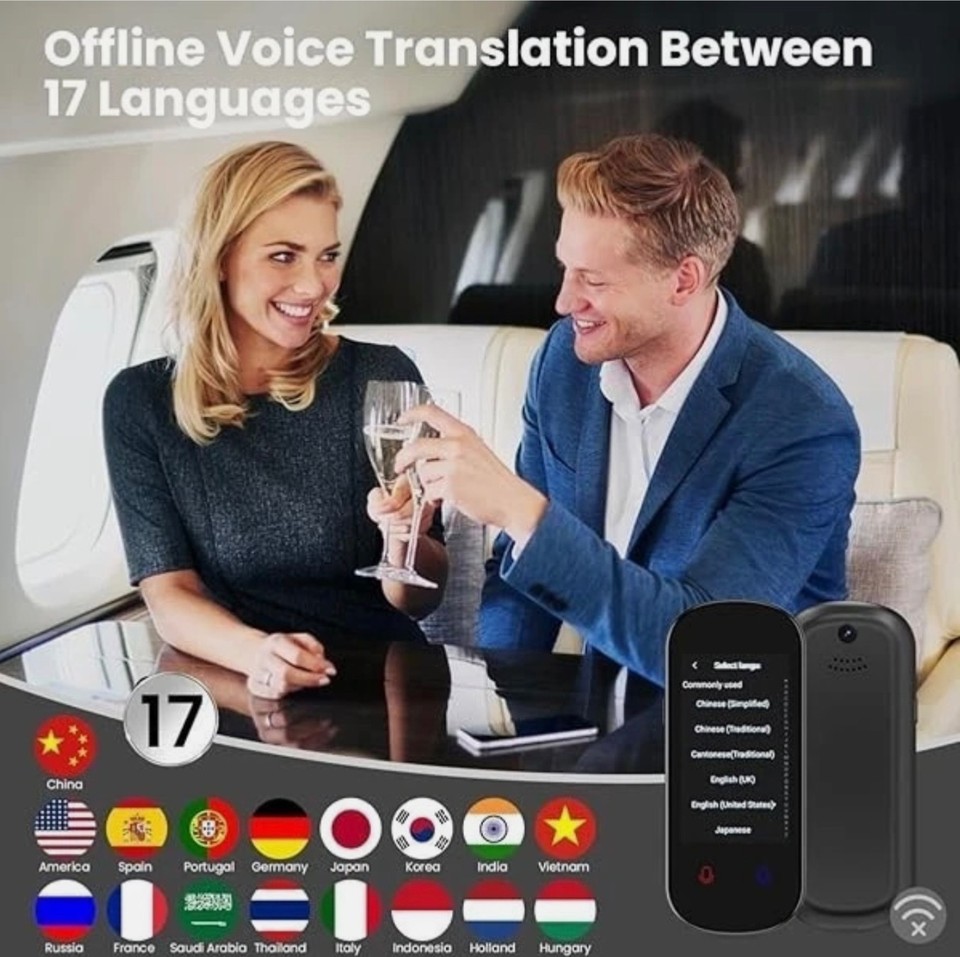 138 Language Translator Device Smart Two-Way Instant Ai Voice Photo ...