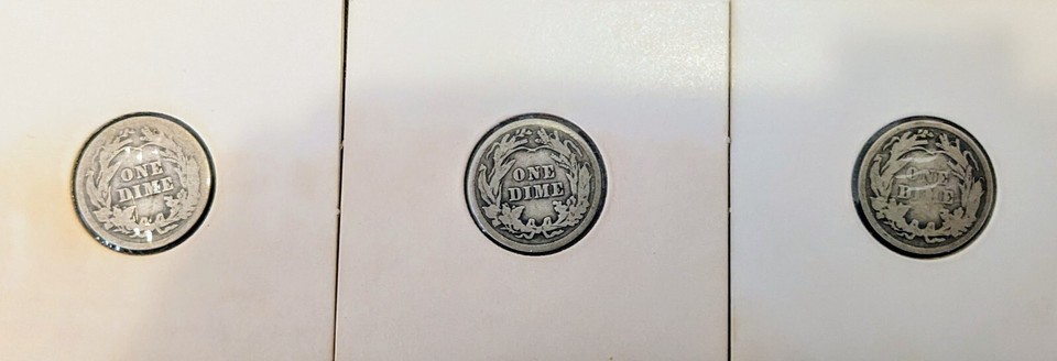 Barber Dimes, set of three: 1913, 1914, 1916 | eBay