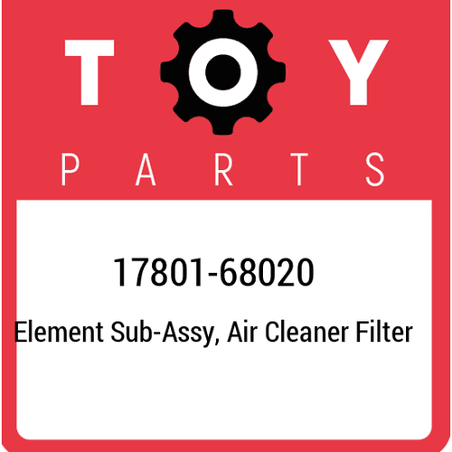 17801-68020 Toyota Element sub-assy, air cleaner filter 1780168020, New ...