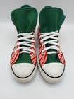 Christmas Candy Cane Converse Chuck Taylor All Star High Tops - Size 2 ...