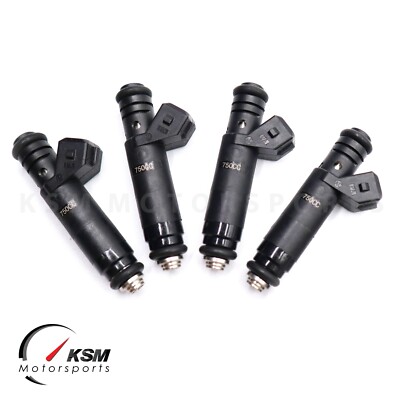 4x 750cc for Siemens Deka 72LB High Impedance Fuel Injectors EV1 110324 ...