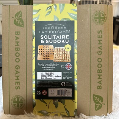 Bamboo Backgammon, Solitaire & Sudoku Set by Robert Frederick New! | eBay
