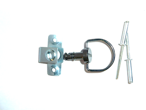 BLACK 1/4 TURN Quick Release Dzus Style Fairing Fastener D Ring 17mm ...