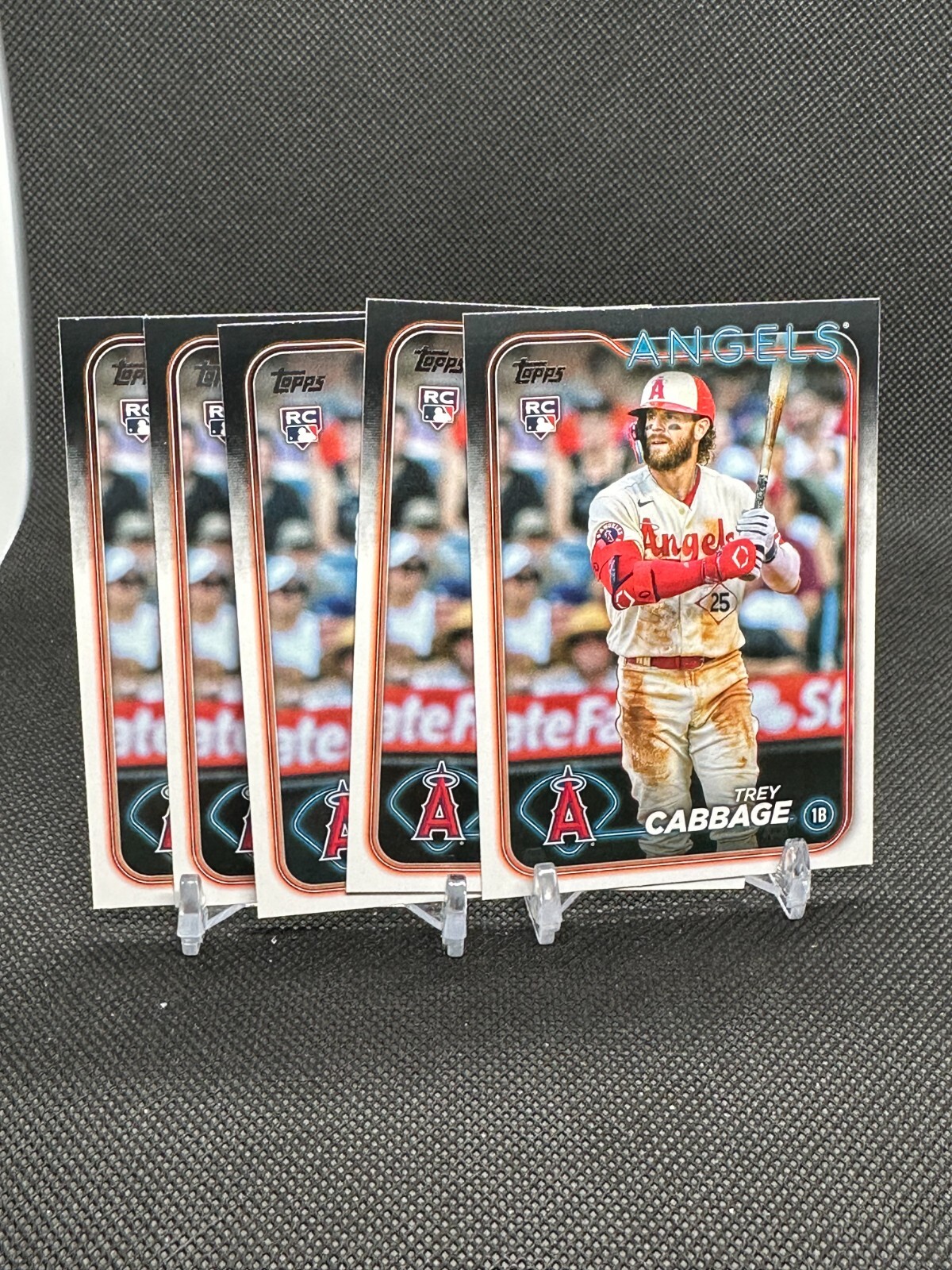 5x 2024 Topps Trey Cabbage ROOKIE #321 - Los Angeles Angels | eBay