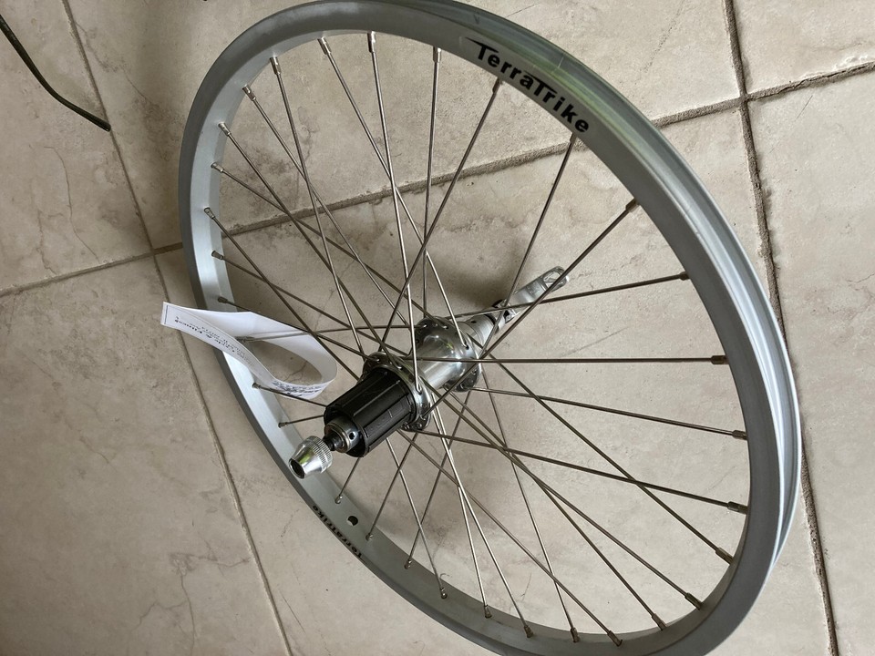 CARTRIDGE BEARING recumbent trike rear wheel 20" ISO 406 NEW TerraTrike ...