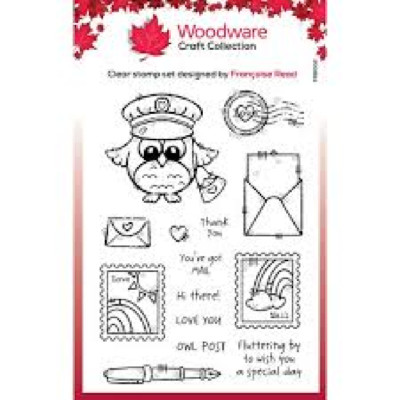 Woodware Craft COLLECTION CLEAR ACRYLIC STAMPS - OWL POST | eBay