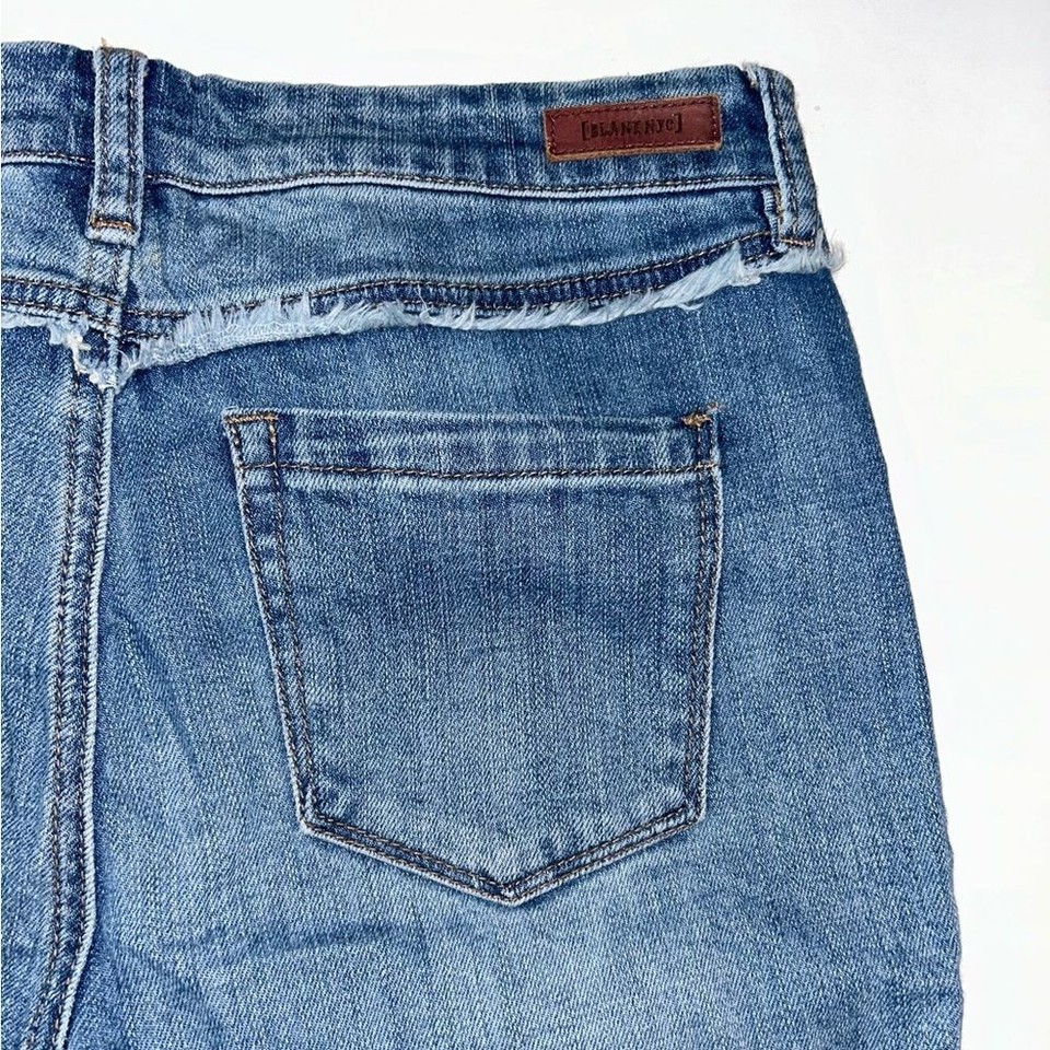 BLANK NYC Skinny distressed women's frayed hems, raw edge jeans sz 28 ...