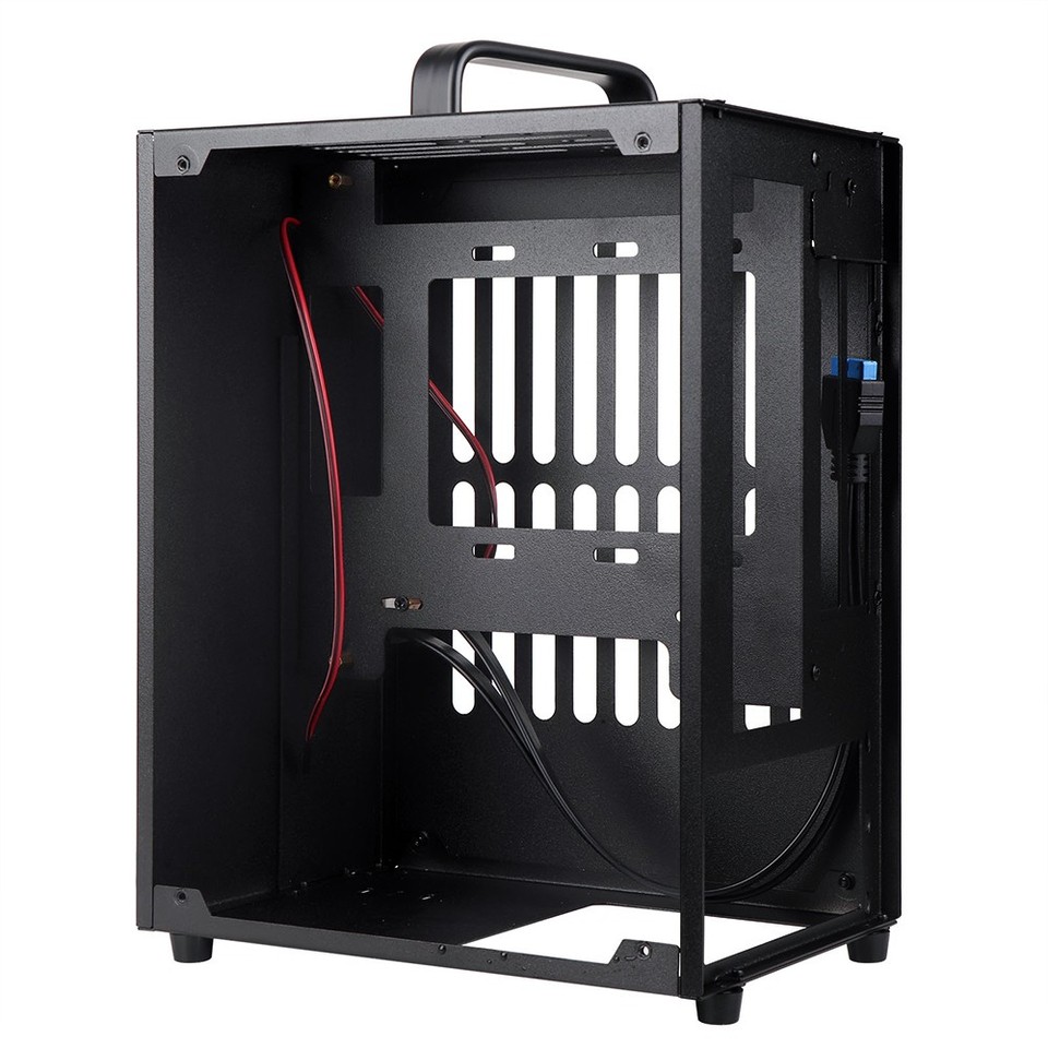 Mini Itx Computer Gaming Case 403 Stainless Steel Black Chassis With ...