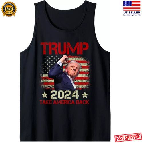 Trump Fist Pump Shot At Trump 2024 Trump Survives Rally Tank Top, Size ...