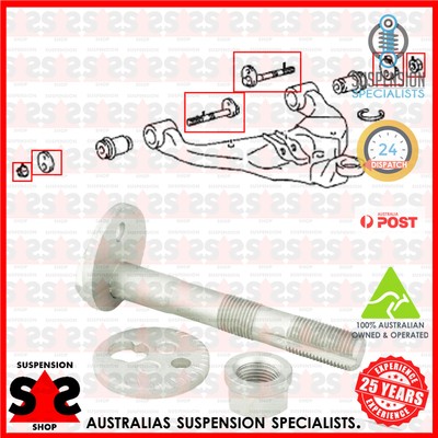 Camber Correction Screw Set Suit TOYOTA Hilux 4.0 (GGN120_, GGN135 ...