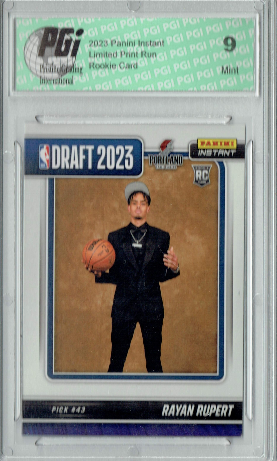 PGI 9 Rayan Rupert 2023 Panini Instant #DN-27 NBA Draft Rookie Card | eBay